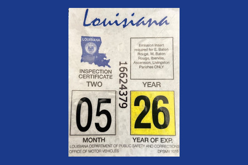 2026 Motor Vehicle Inspection Sticker Fading Issue | Red River Parish ...