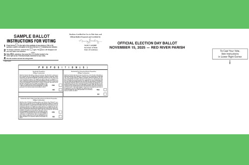 November 15 ballot set | Red River Parish Journal