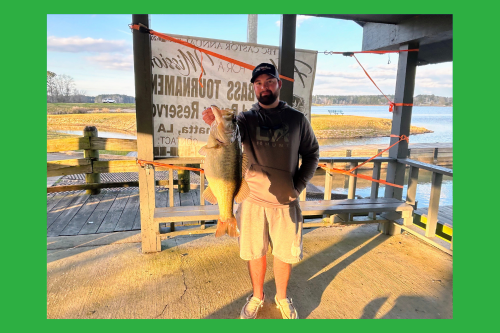 Ten-pound largemouth bass caught on Grand Bayou Reservoir | Red River ...